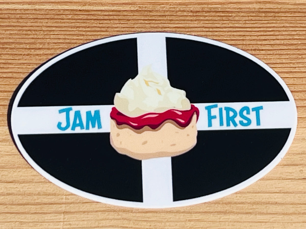 Jam First Cornwall Sticker – Jam First Store