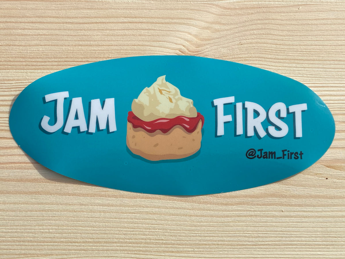 Jam First Oval Banner Car Sticker (Window) – Jam First Store